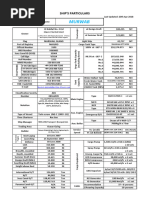 Contoh Ship Particular | PDF | Tonnage | Ships