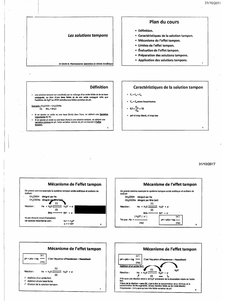 5 - Les Solutions Tampons | PDF