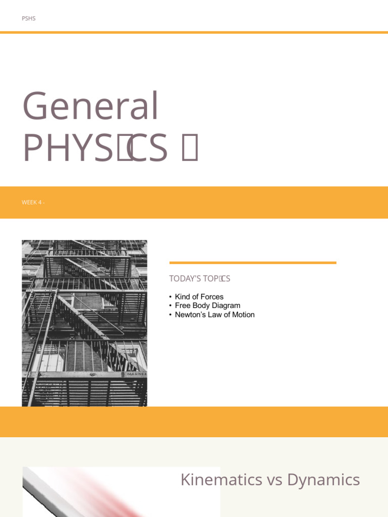 General Physics Week 4 5 Q1 | PDF | Force | Friction