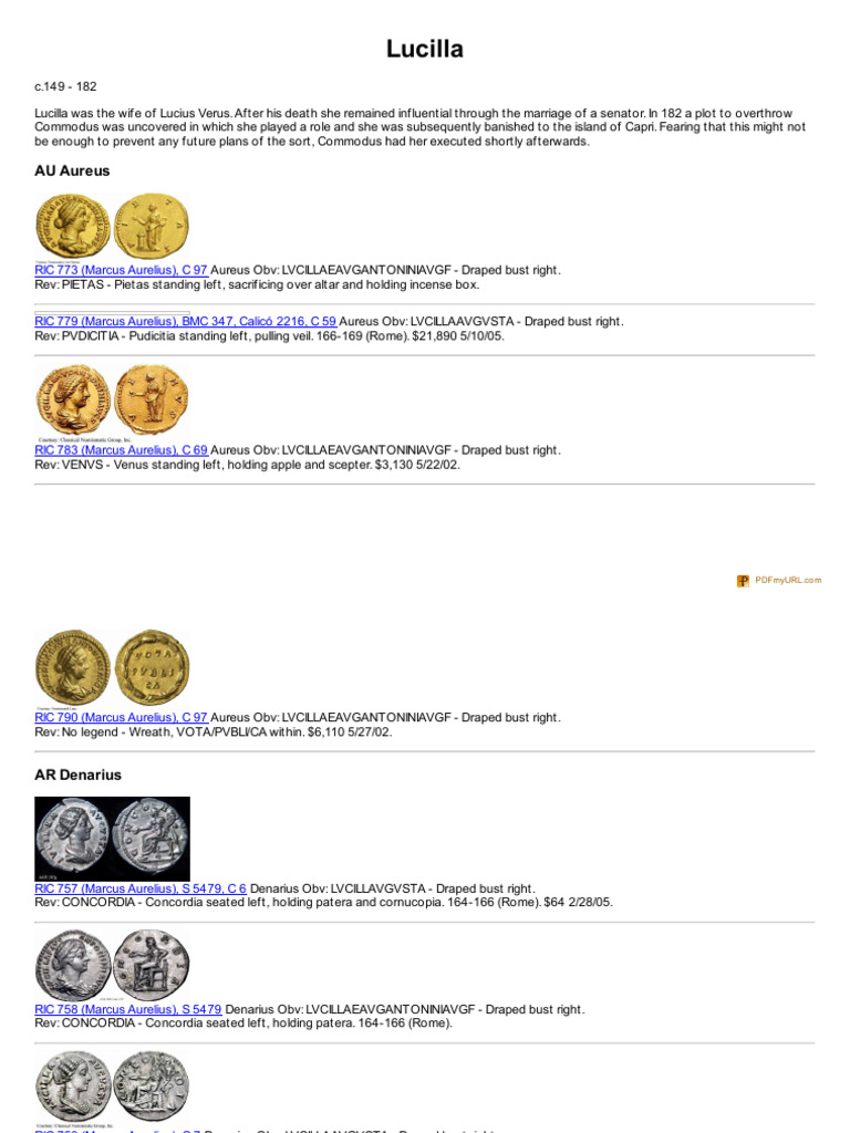 Lucilla | PDF | Ancient Rome | Ancient Roman Religion
