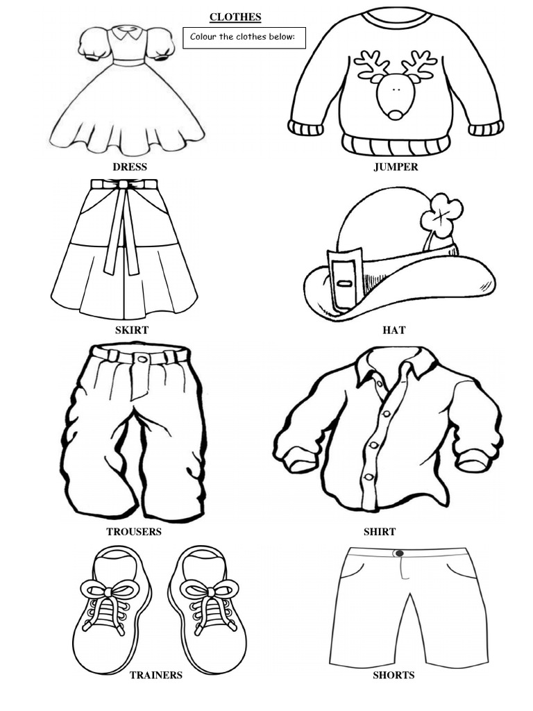 Clothes Colouring | PDF