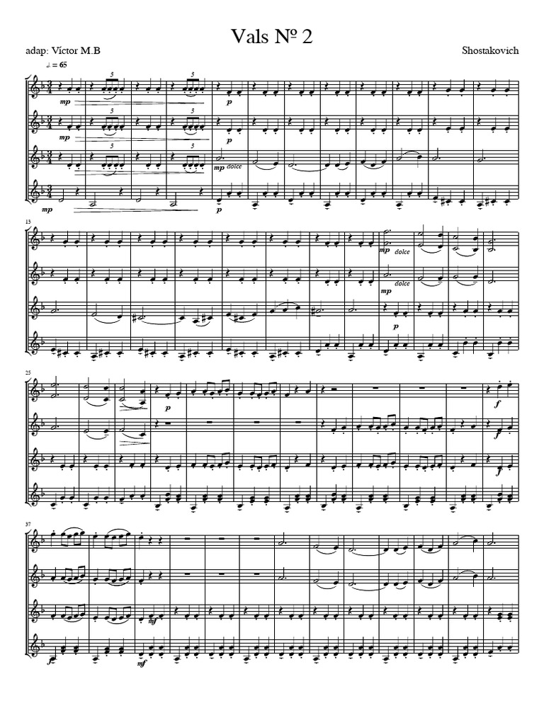 Vals No 2 Shostakovich | PDF | Poetics | Musicology