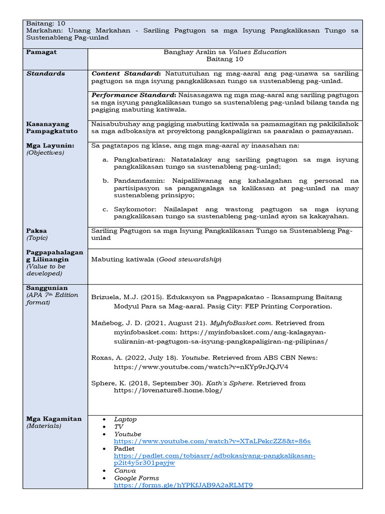 Tobias Final Lesson Plan | PDF