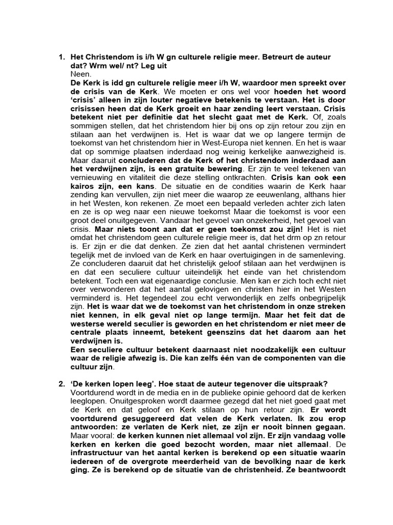 Antwoorden Boek | PDF