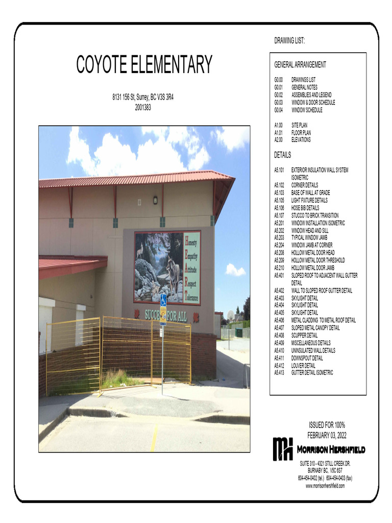 Ote Creek School - ITT 1070-2223-009 - Appendix E - Drawings | PDF | Drywall | Building Insulation
