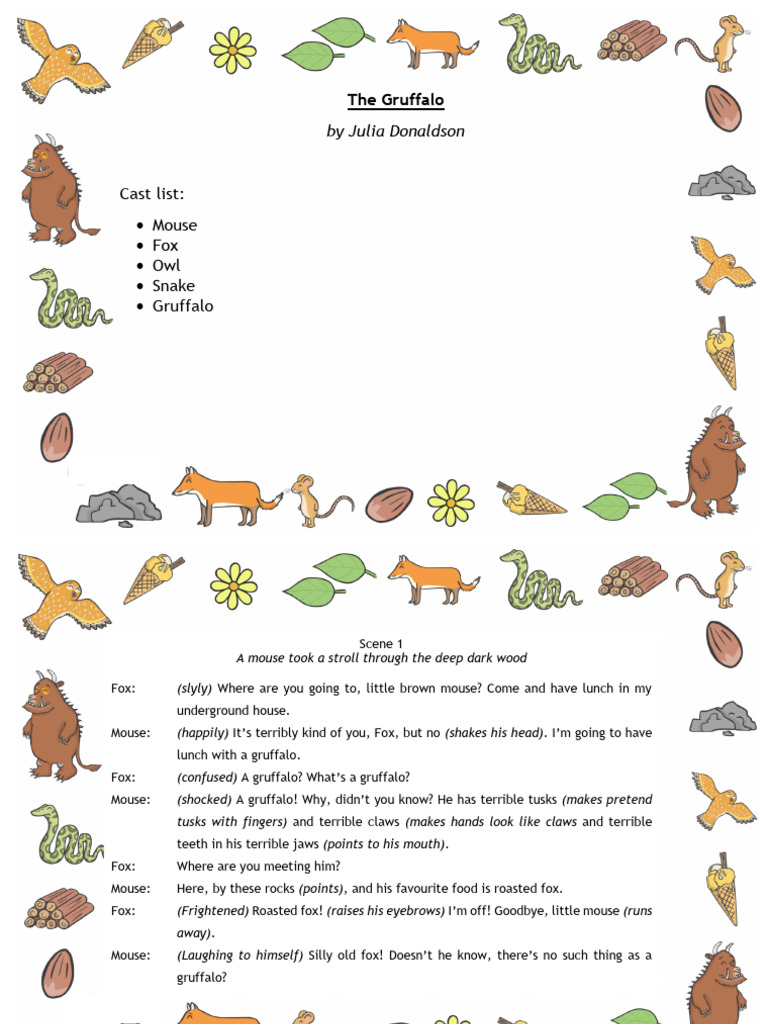 Gruffalo Playscript 2 | PDF
