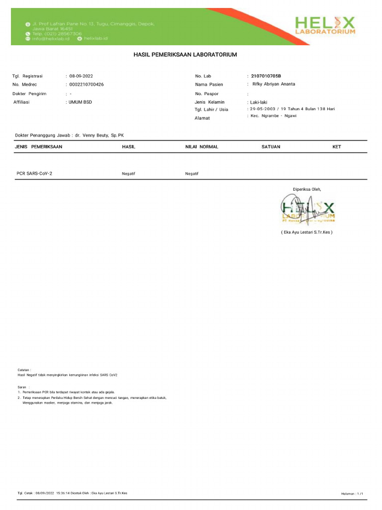 Helix Laboratorium | PDF