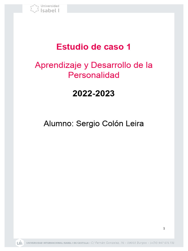 Estudio de Caso UD4 Sergio Colón | PDF | Evaluación | Enseñando