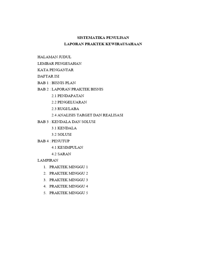 SISTEMATIKA PENULISAN KWU Ayu | PDF | Karier & Perkembangan | Bisnis