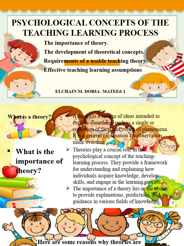Psychological Concepts of The Teaching Learning Process | PDF