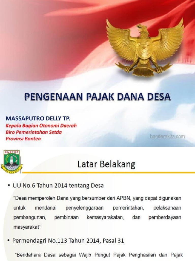 Pengenaan Pajak Dana Desa | PDF