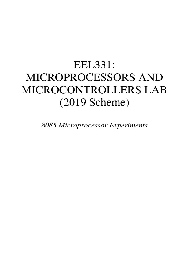 8085 Expts | PDF | Assembly Language | Central Processing Unit