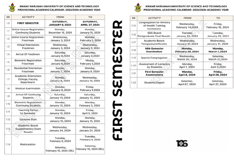 PROVISIONAL_ACADEMIC_CALENDAR_2023_2024 SEM1 | PDF PROVISIONAL_ACADEMIC_CALENDAR_2023_2024 SEM1 | PDF