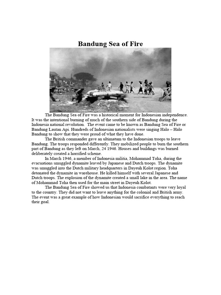 Bandung Sea of Fire | PDF