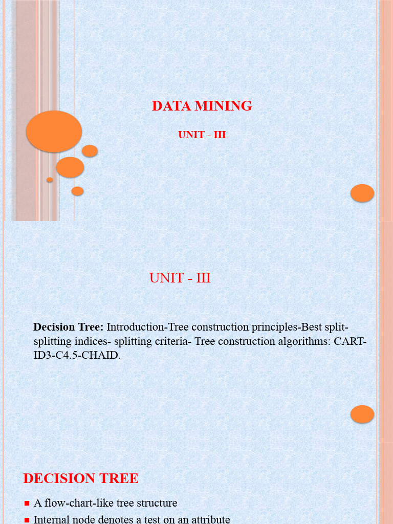 Unit Iii DM | PDF