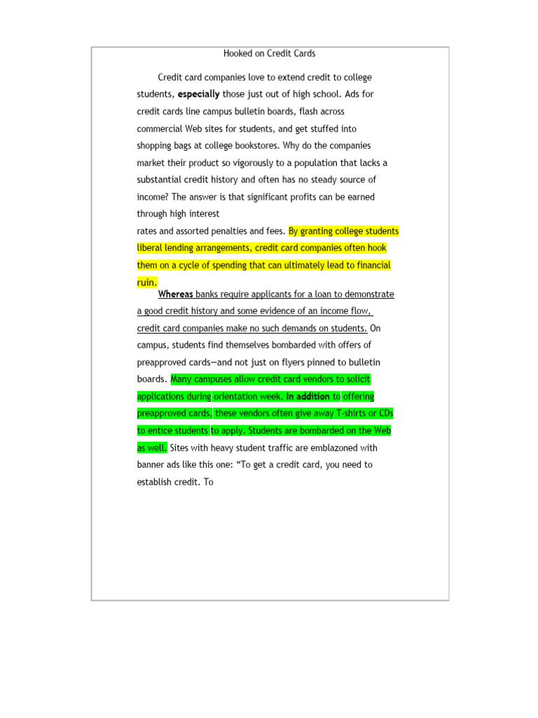 Argumentative Essay Sample | PDF | Business | Finance & Money Management