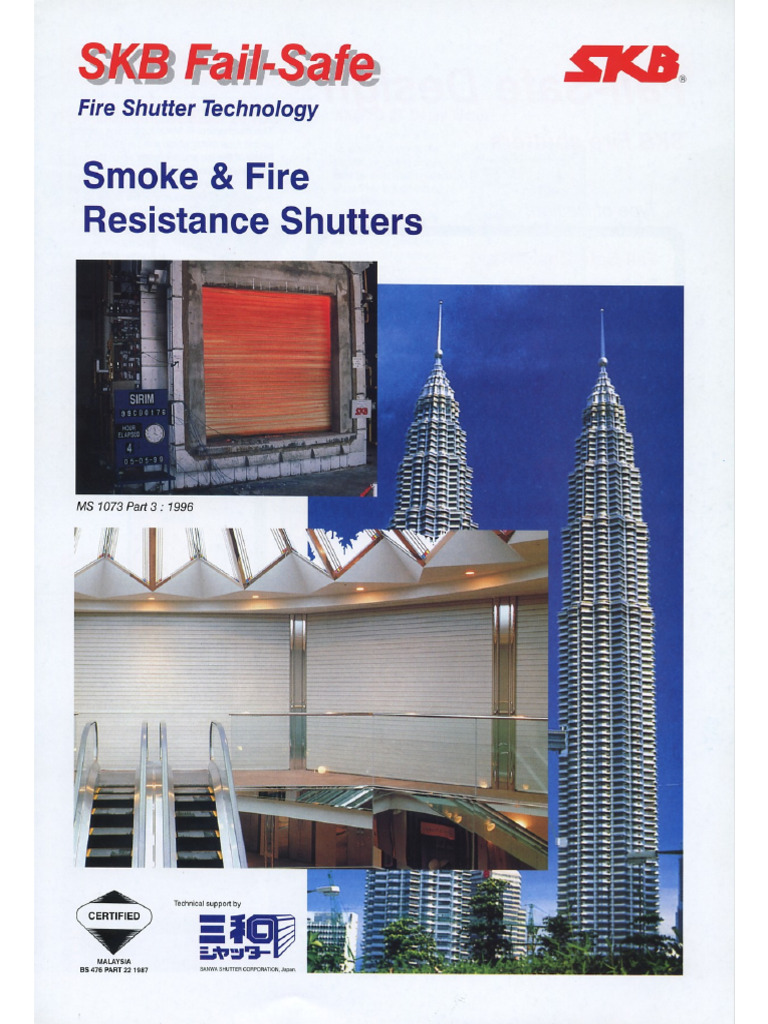 SKB Smoke and Fire Resistance Shutters Optional Item | PDF