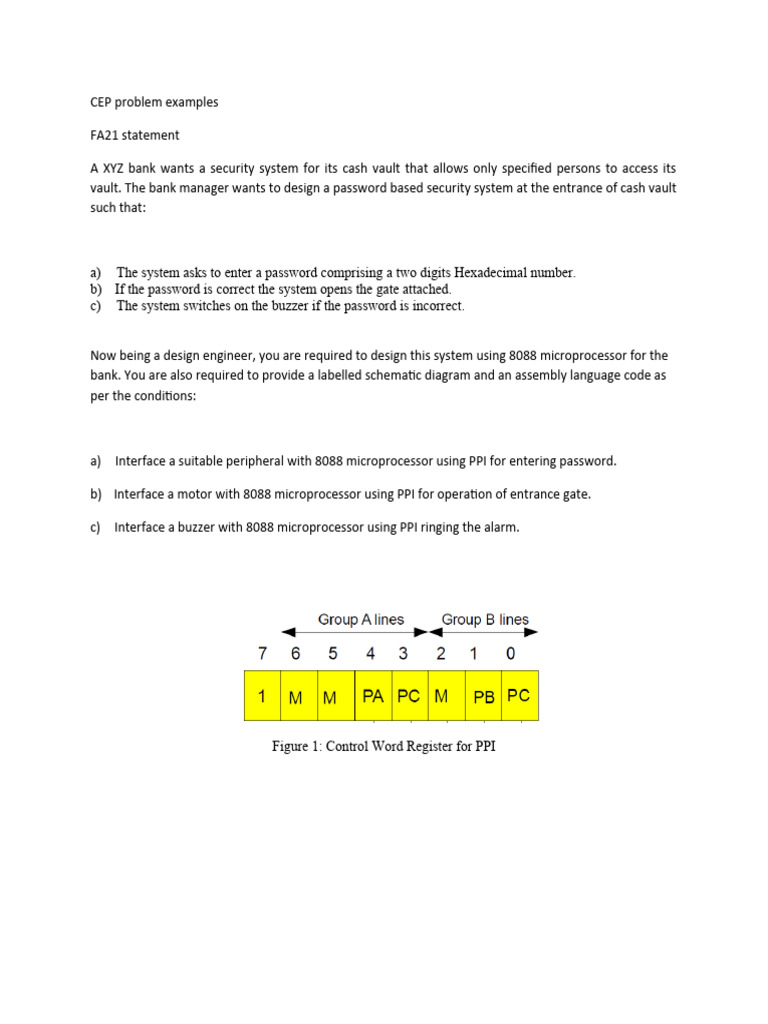 CEP Problem Examples Assignment 4 | PDF
