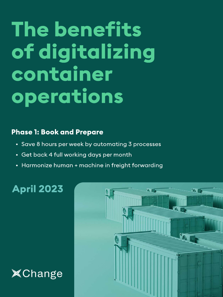 2023-04-Benefits of Digi Conops | PDF | Cargo | Logistics