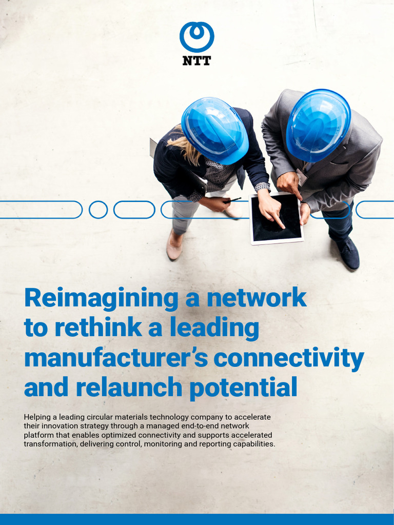 NTT SD WAN Use Case Manufacturing | PDF