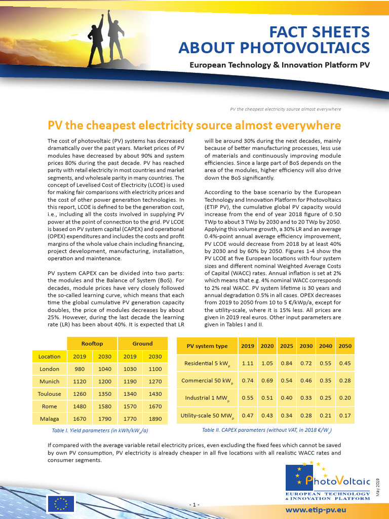 PV The Cheapest Electricity Source Almost Everywhe | PDF ...