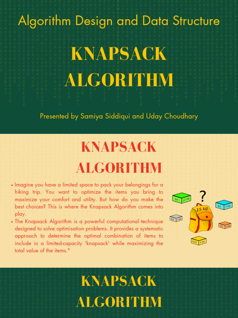 Knapsack Algorithm | PDF | Dynamic Programming | Mathematical Optimization Knapsack Algorithm | PDF | Dynamic Programming | Mathematical Optimization