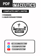 Unit 3 Pharmaceutics (Imperfect Pharmacy) | PDF