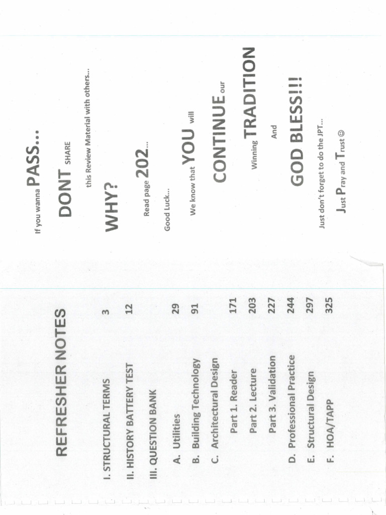 JPT Refresher Notes June 2018 | PDF