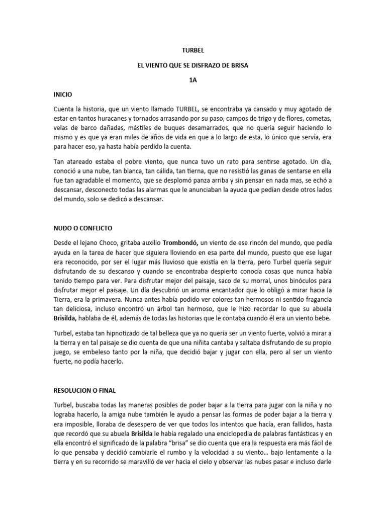 Turbel: El viento que se hizo brisa | PDF | Pollo | Herida