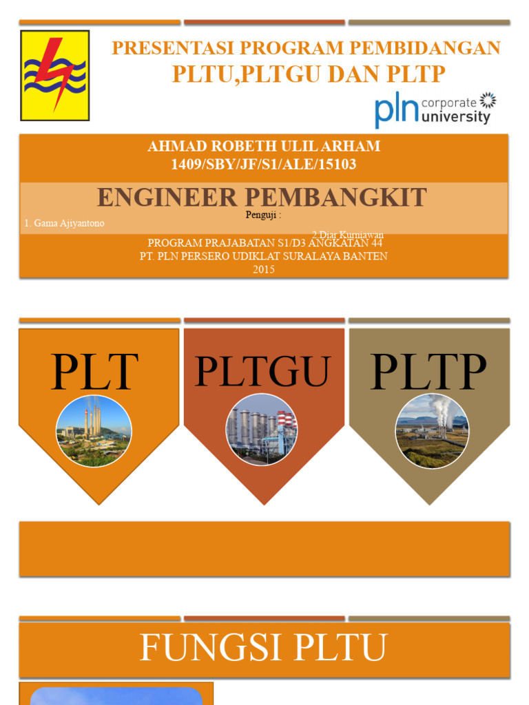 Presentasi Pltu Pltgu PLTP | PDF