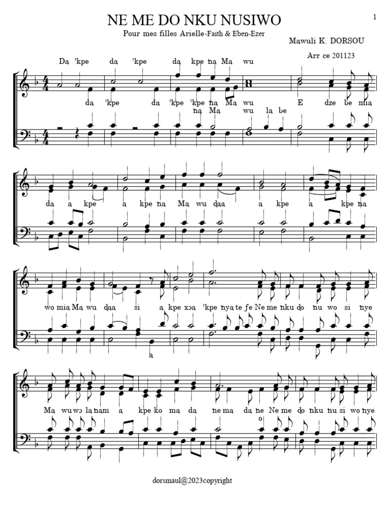 Ne Me Do Nku Nusiwo Def& | PDF