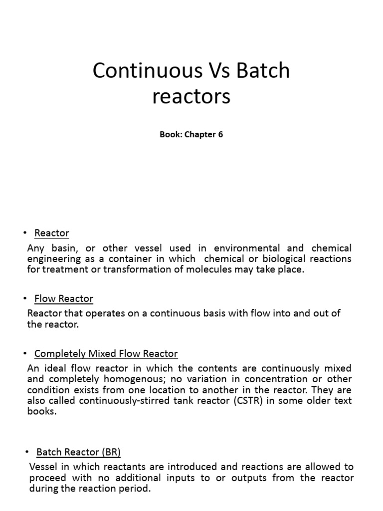 Reactor Systems | PDF | Chemical Reactor | Change