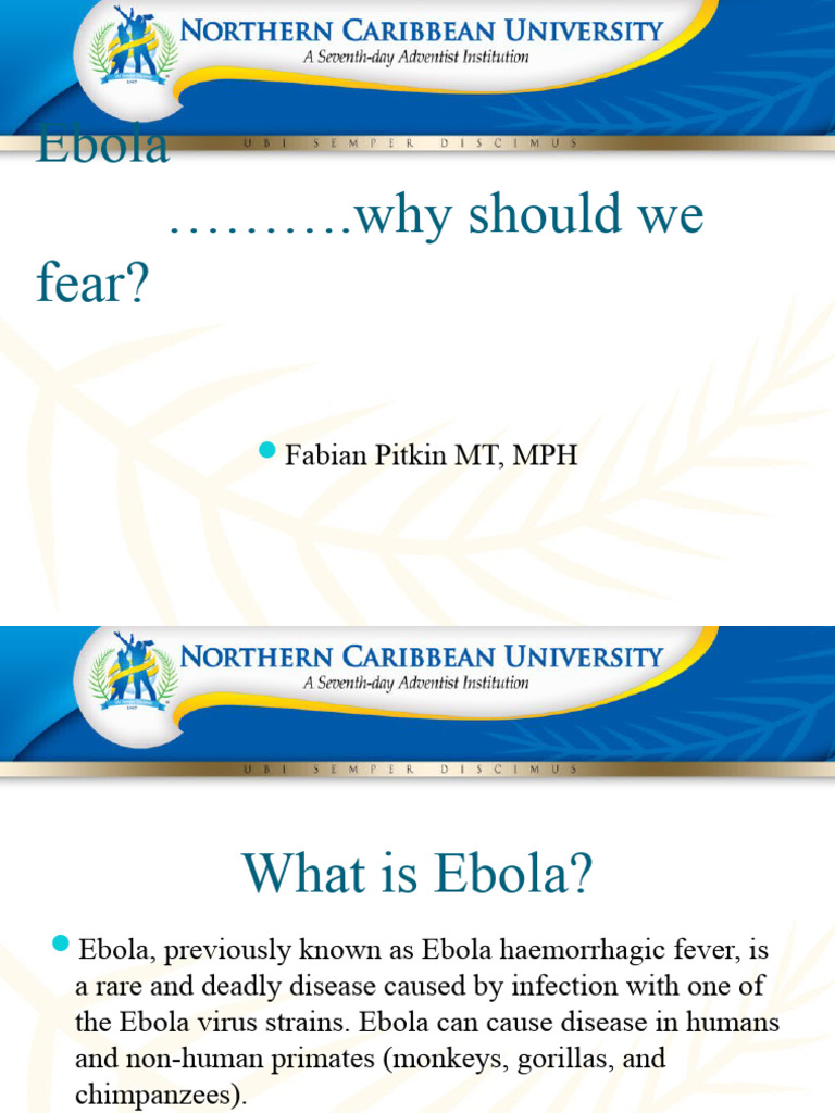 Ebola | PDF | Infection | Public Health