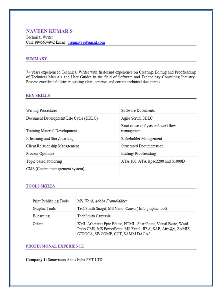 Naveen Resume | PDF | Editing | Computing