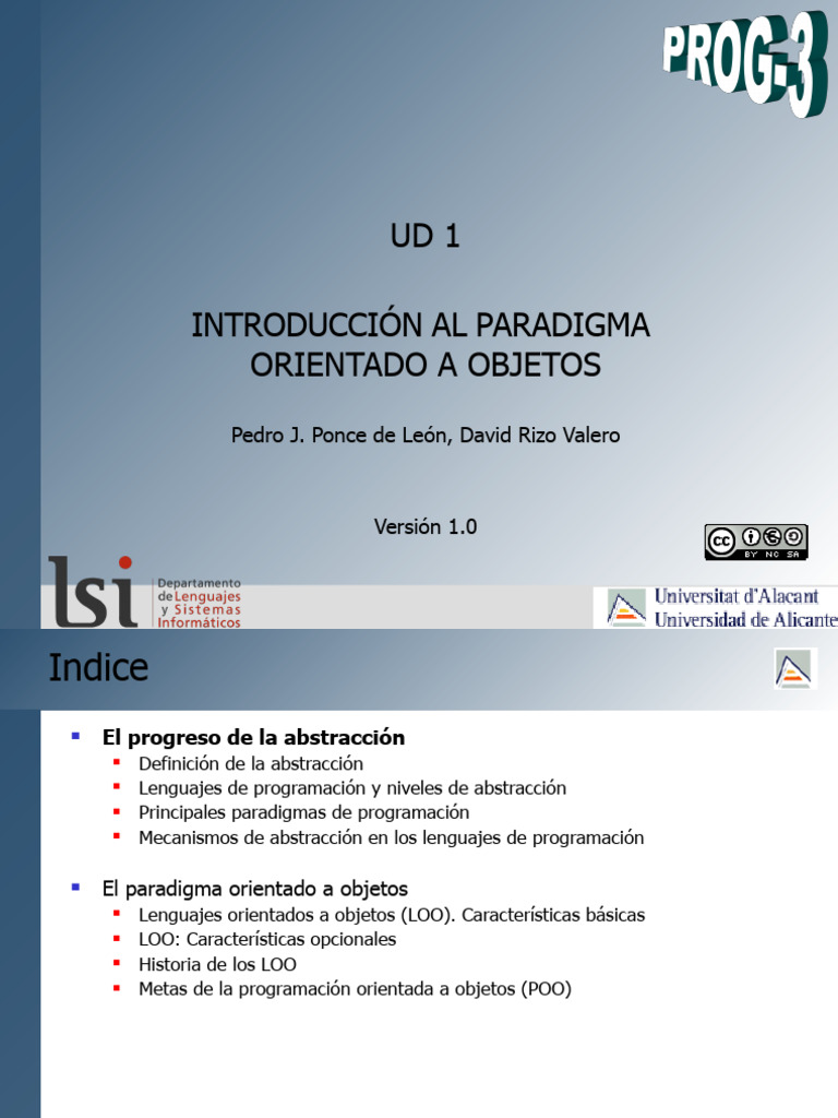 UD1 introPOO v1.0 PDF | PDF