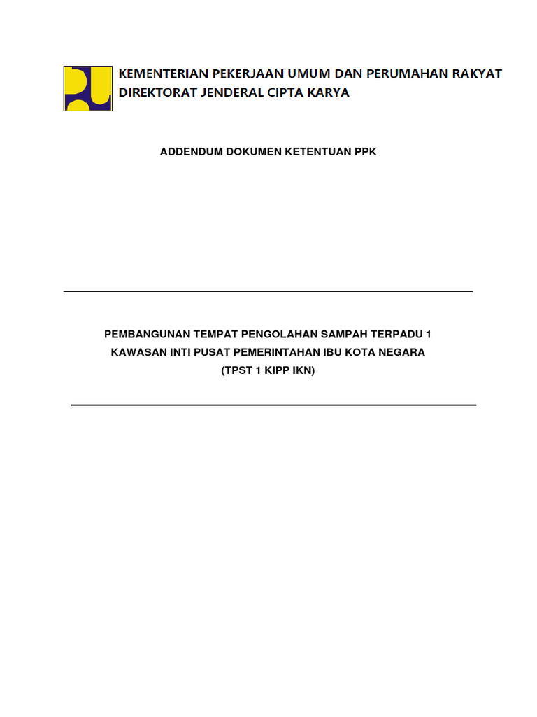 Lampiran 2B Dokumen Ketentuan PPK | PDF