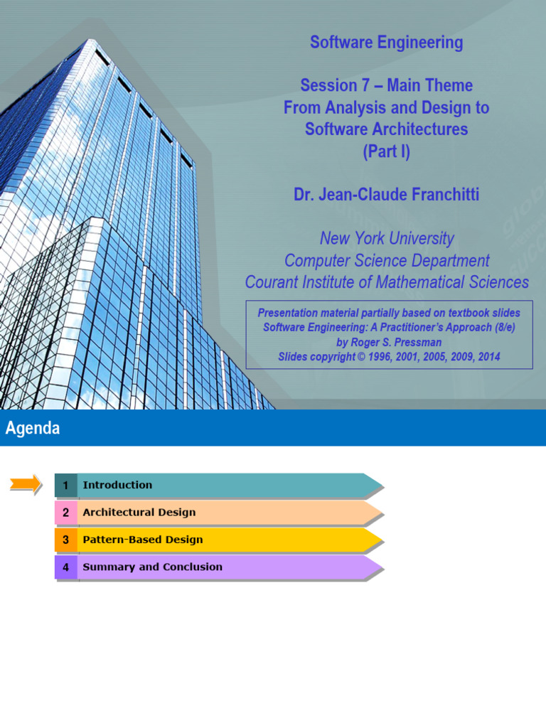 Software Engineering Session 7 - Main Theme From Analysis and Design To ...
