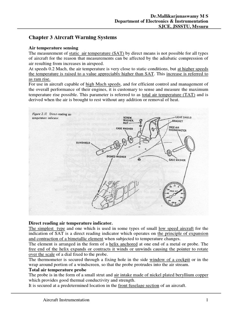 Ch3 - Aircraft InstrumentationNotes | PDF | Relay | Switch