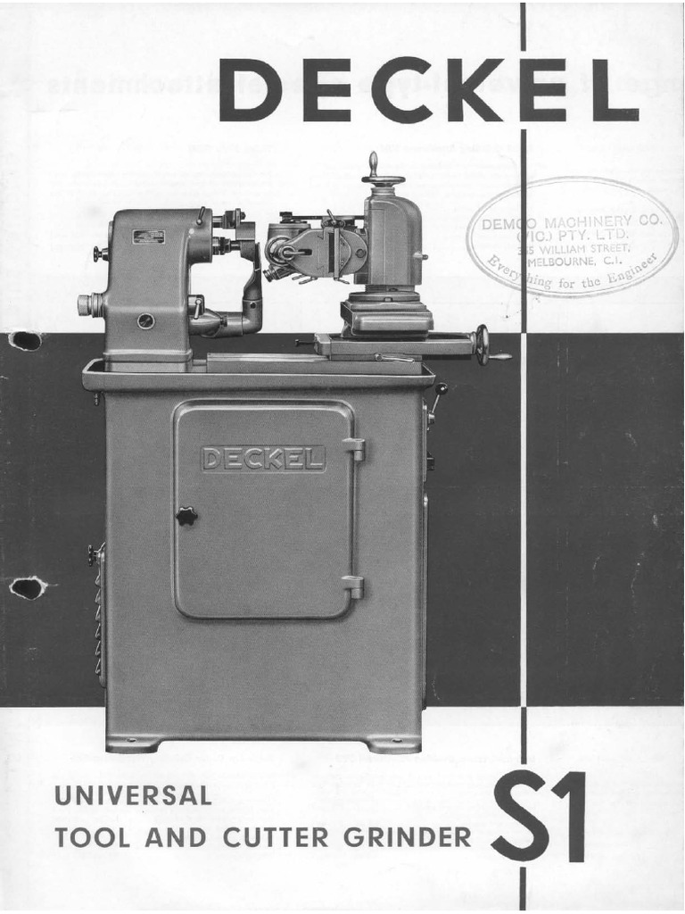 Deckel S1 | PDF