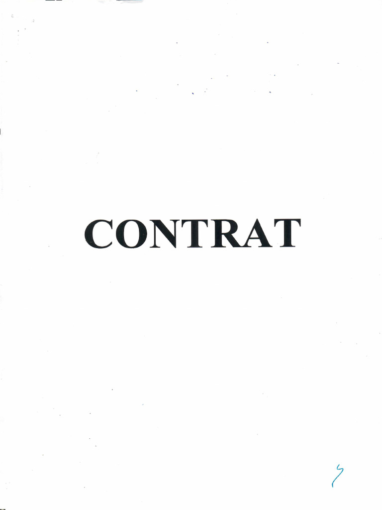 Contrat Signé | PDF