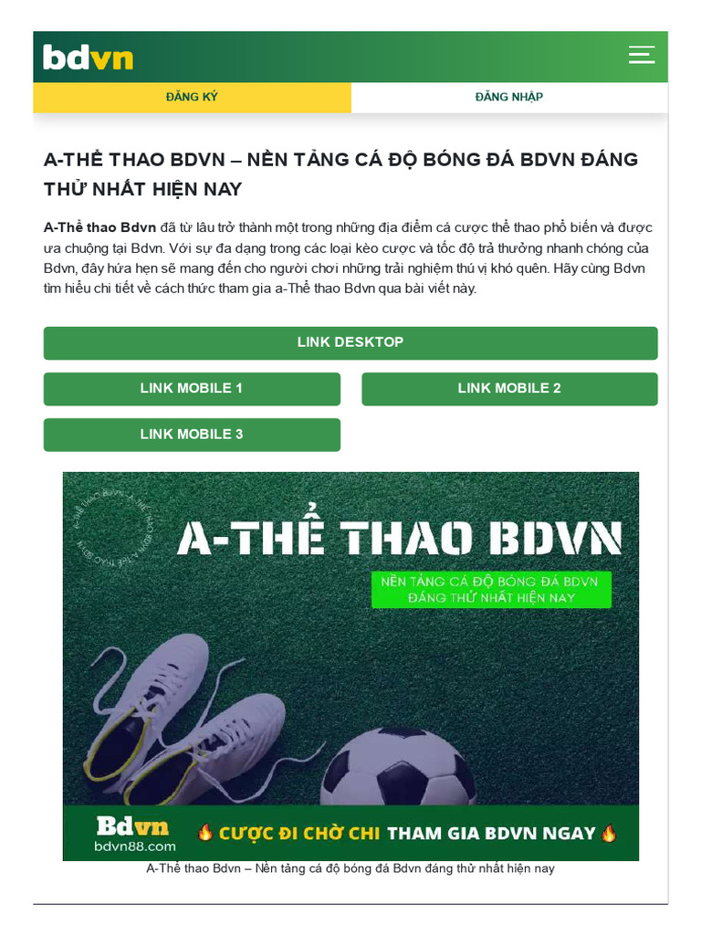 A The Thao BDVN | PDF