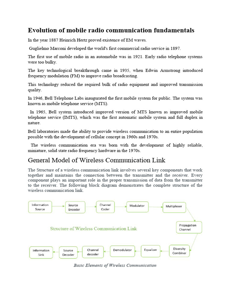 Unit 1 Wireless and Mobile Communication | PDF | Cellular Network | Radio