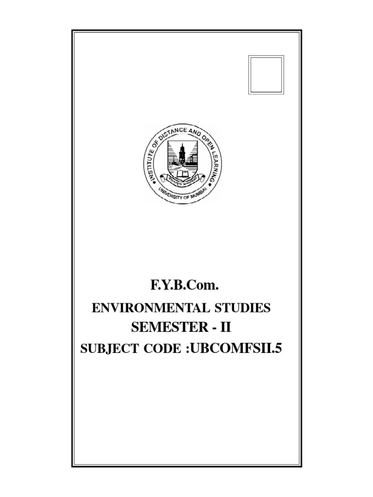 Fyb Com Evs Ii | PDF