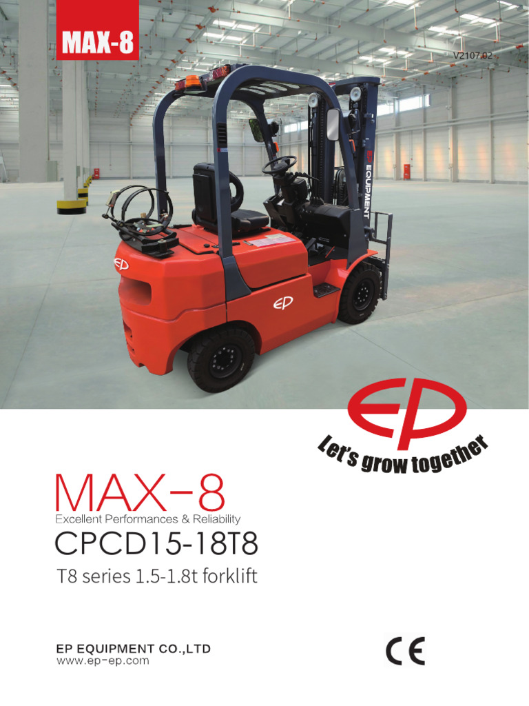 CPCD15-18T8 (EN) Brochure | PDF | Forklift | Automotive Technologies