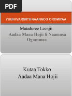 Gaggeessummaa Fi Gaggeessaa Jijjiiramaa | PDF