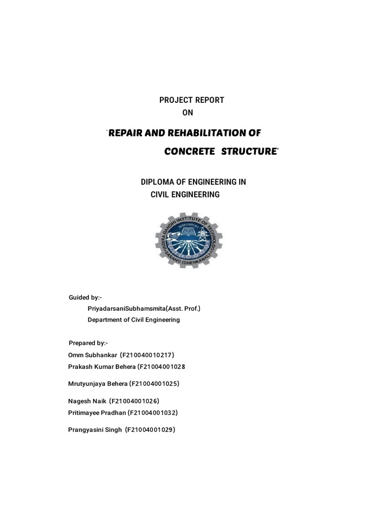 Concrete Structure Rehabilitation Techniques | PDF | Concrete ...