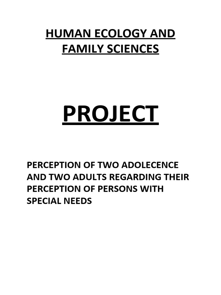Home Science Project 2 | PDF | Autism Spectrum | Adolescence