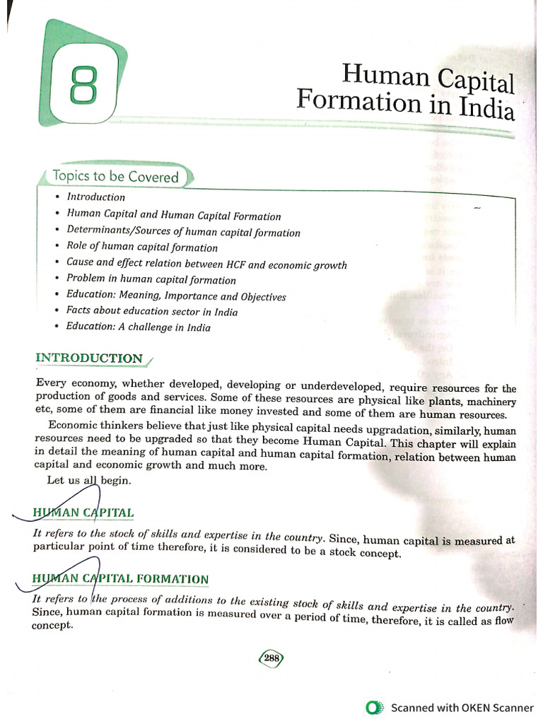 Ch-Human Capital Formation | PDF