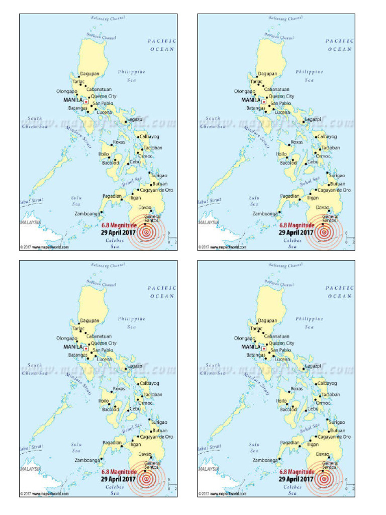 Map of The Philippines - Epicenter | PDF