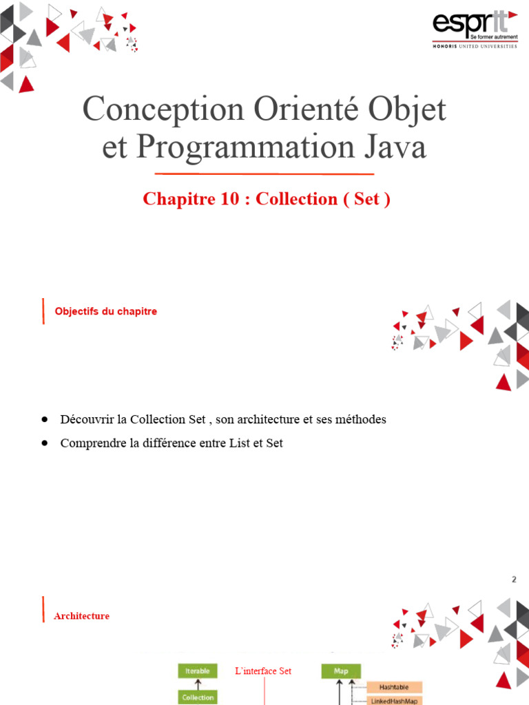 Chapitre 10 - Set | PDF | Interface (Informatique) | Java (Langage de programmation)